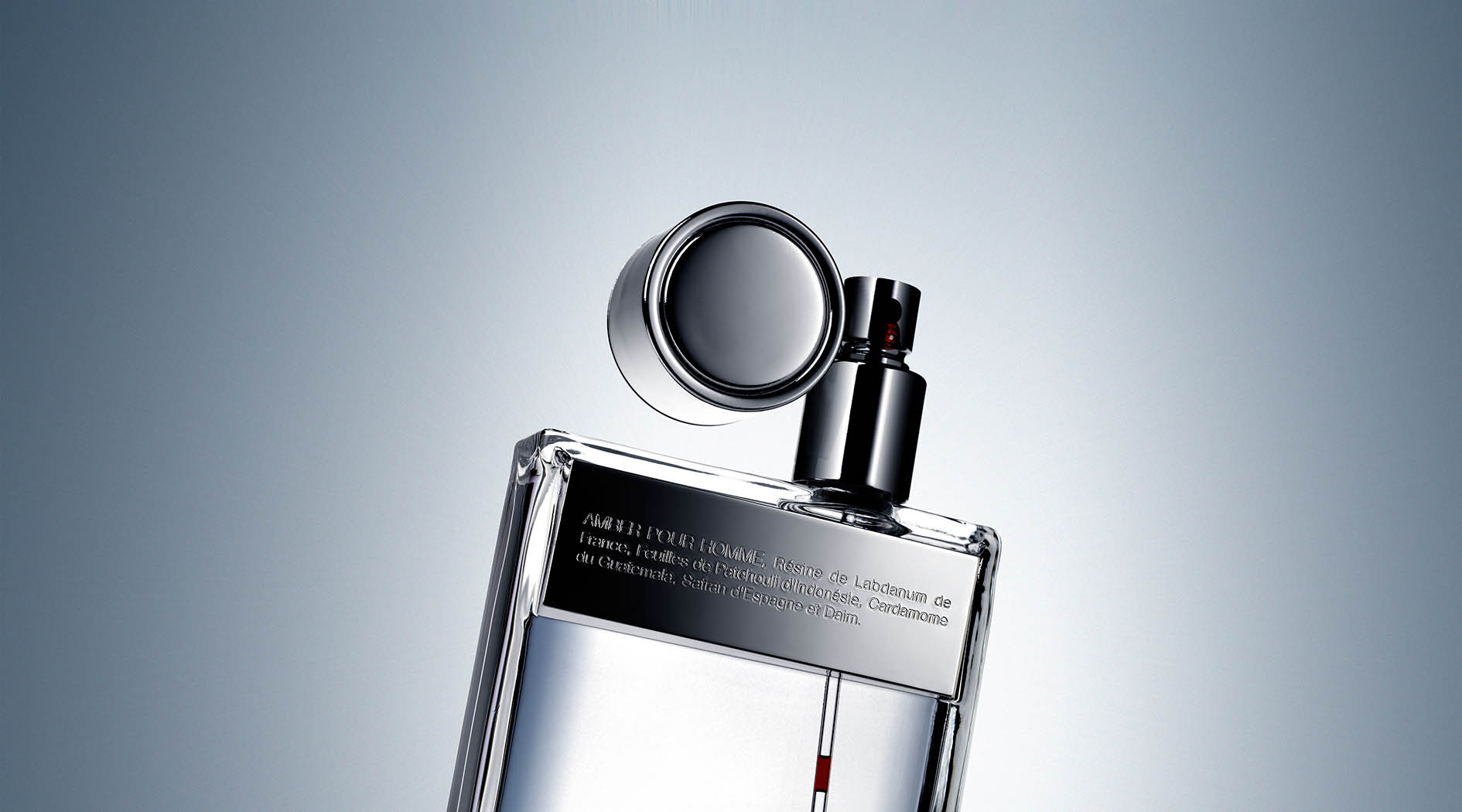 Packshot Factory - Cosmetics Photography - Prada Amber perfume bottle