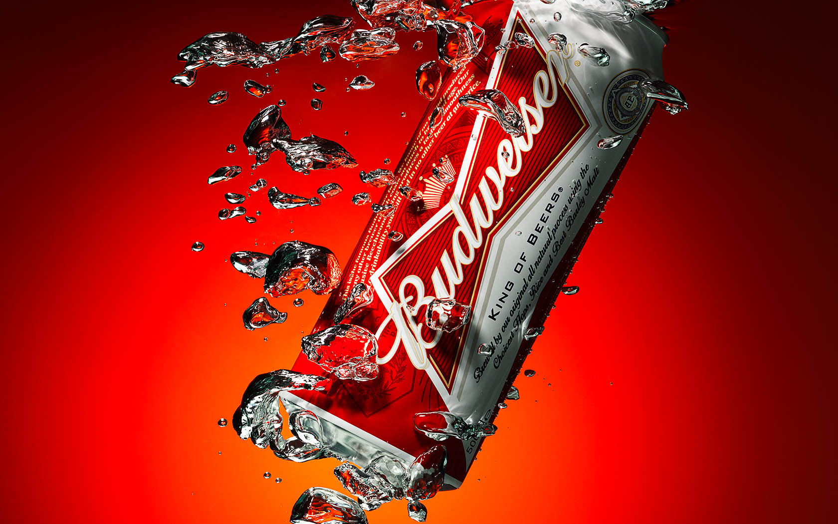 Packshot Factory - Drinks Photography - Budweiser beer can