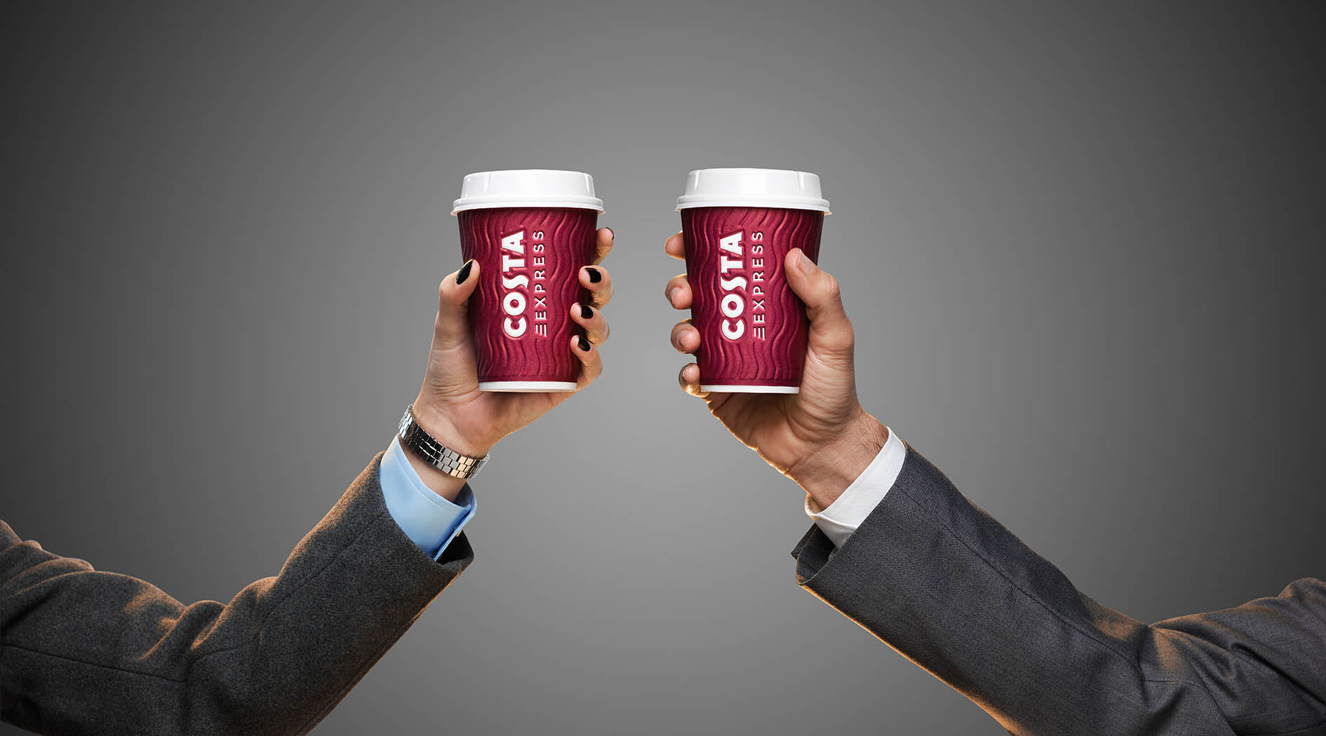 Packshot Factory - Drinks Photography - Costa coffee cups