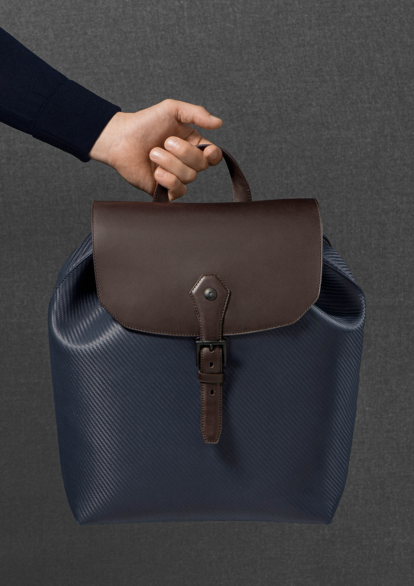 Packshot Factory - Mens fashion - Alfred Dunhill leather backpack