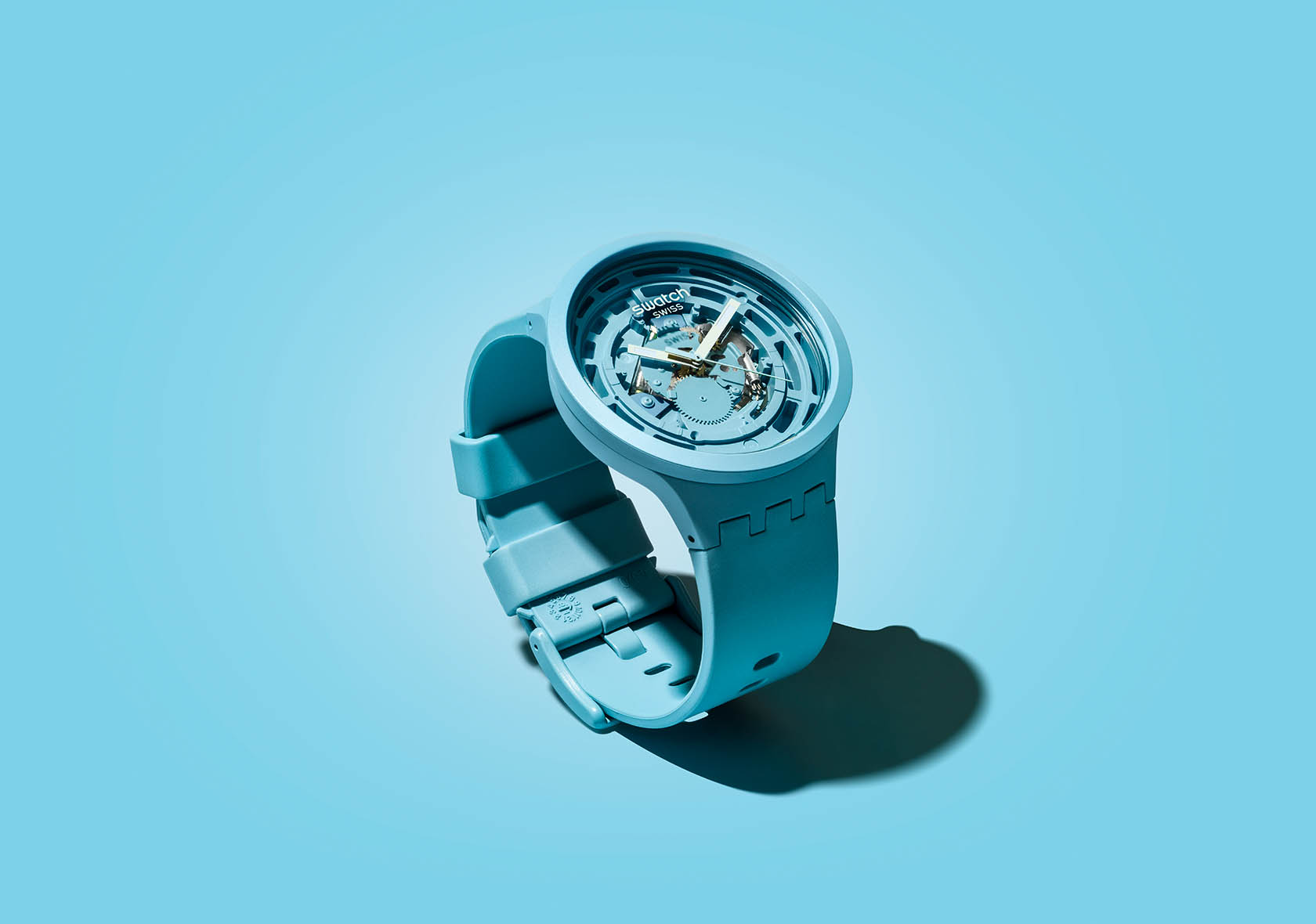Packshot Factory - Watches Photography - Swatch Baby Blue Watch