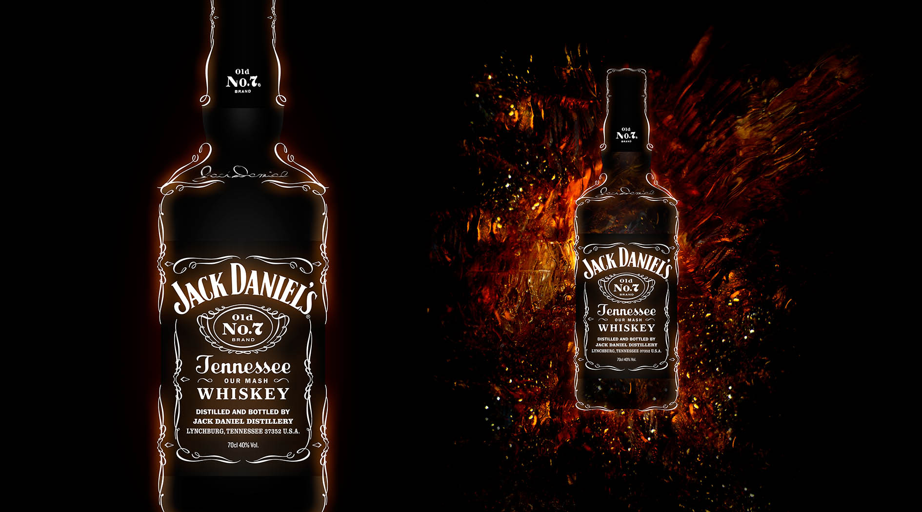 Packshot Factory - Whisky - Jack Daniel's whiskey bottle