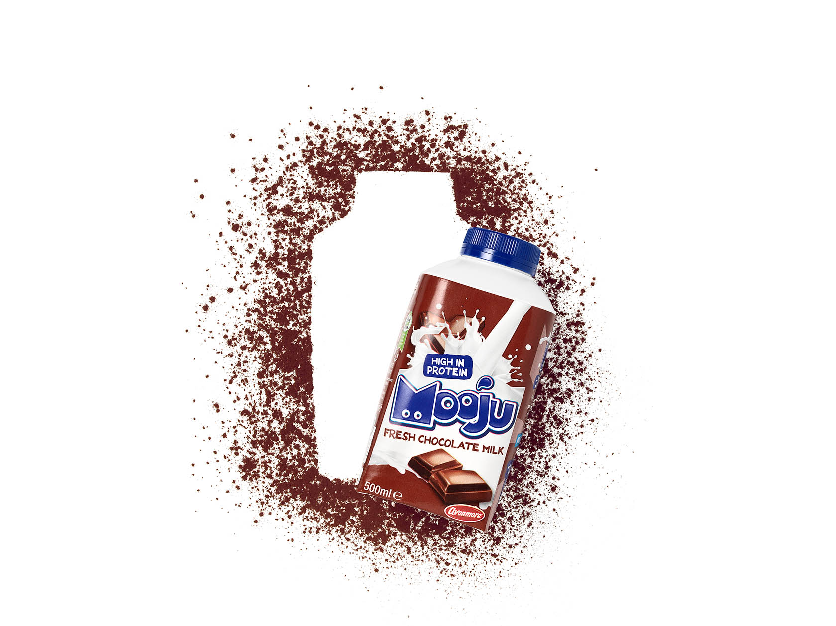 Packshot Factory - White background - Mooju chocolate milk